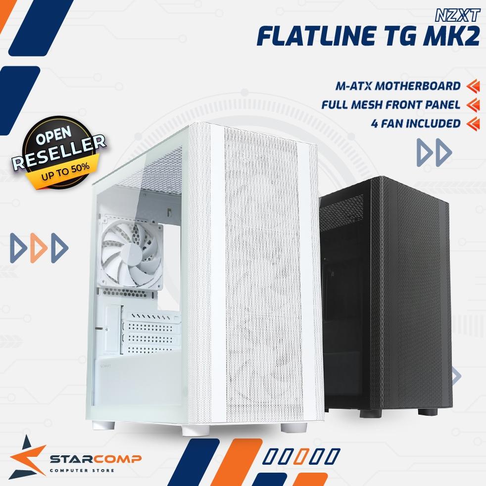 Jual Tecware Flatline TG MK2 Case White USB C Include 4Fan Casing | Shopee Indonesia