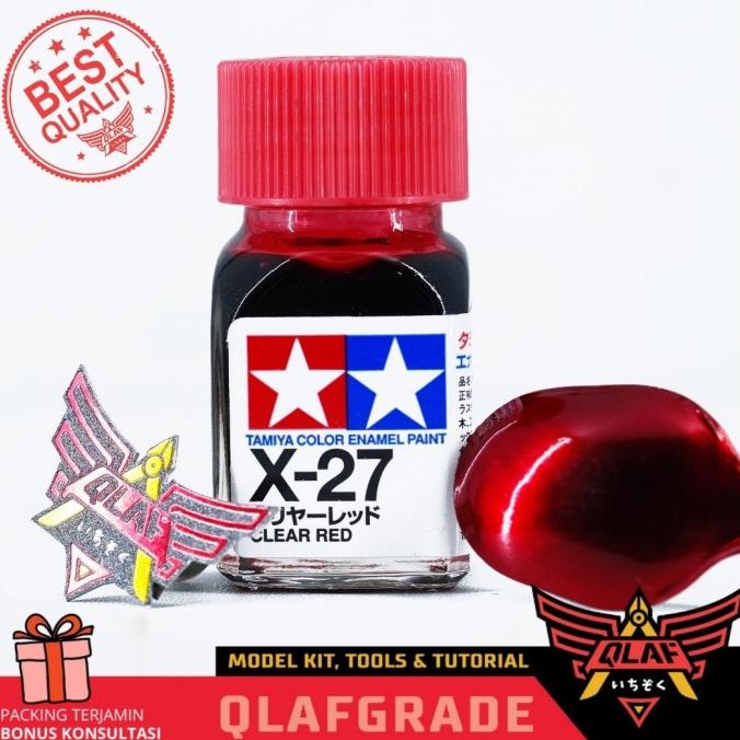 Jual Tamiya Enamel X-27 Clear Red - Cat Gundam Model Kit Paint | Shopee ...