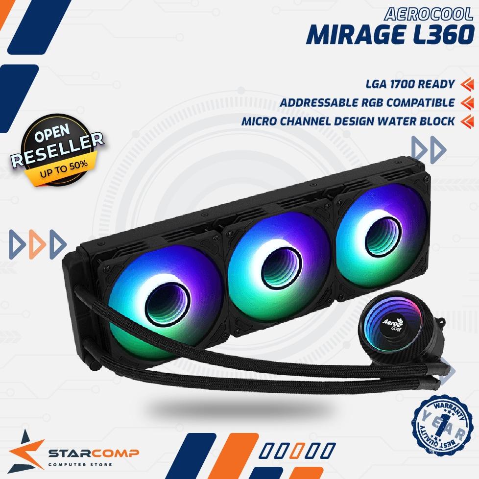 Jual Aerocool Mirage L360 AIO 360mm ARGB Liquid Cooler L 360 | Shopee ...