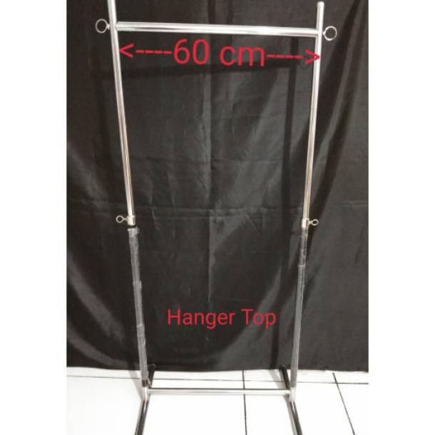 Jual Gawang Gantungan Baju /Gawang Baju Besi Ukuran 60 Cm | Shopee ...