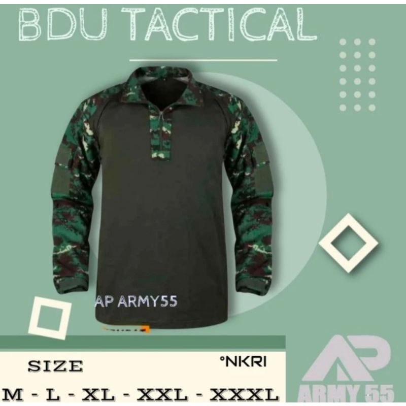 Jual BDU Tactical //Kaos Lapangan /BDU lapangan BDU Loreng | Shopee Indonesia