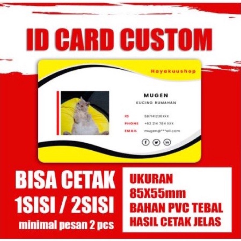 Jual Cetak ID Card PVC Custom | Shopee Indonesia