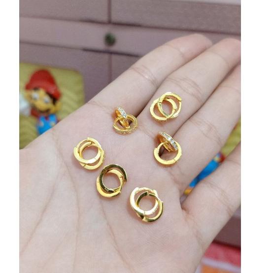 Jual Harga Promo ANTING JEPIT ANAK DAN DEWASA PERAK 925 LAPIS MAS 24K | Shopee Indonesia