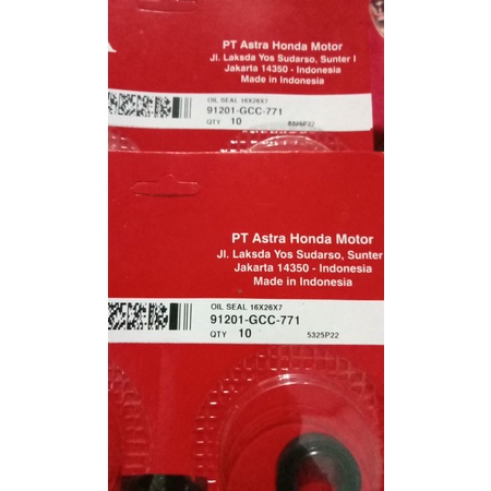 Jual Oil Seal sil 16X26X7 Sil Magnit Magnet As Kruk Kruk As Kanan Beat ...