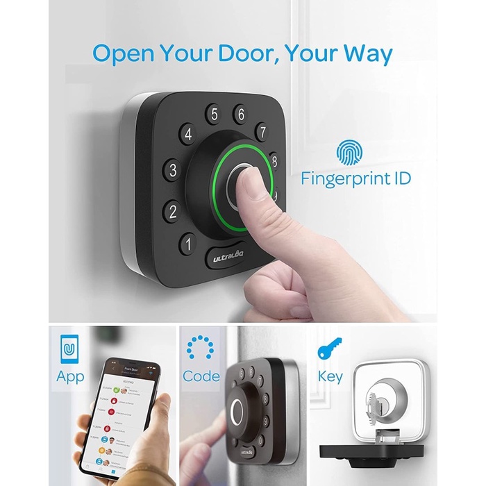 Jual ULTRALOQ Smart Door Lock U-Bolt Pro Keyless Deadbolt Wi-Fi ...