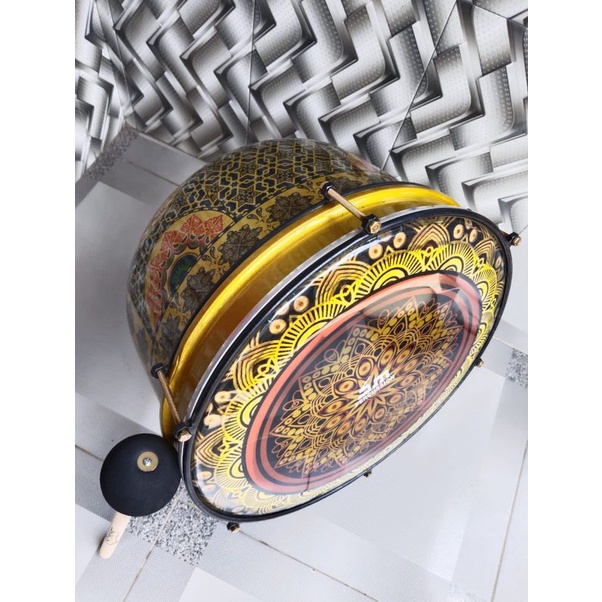 Jual BASS HADROH MOTIF TERBARU ELEGAN SIZE 16 INC | Shopee Indonesia