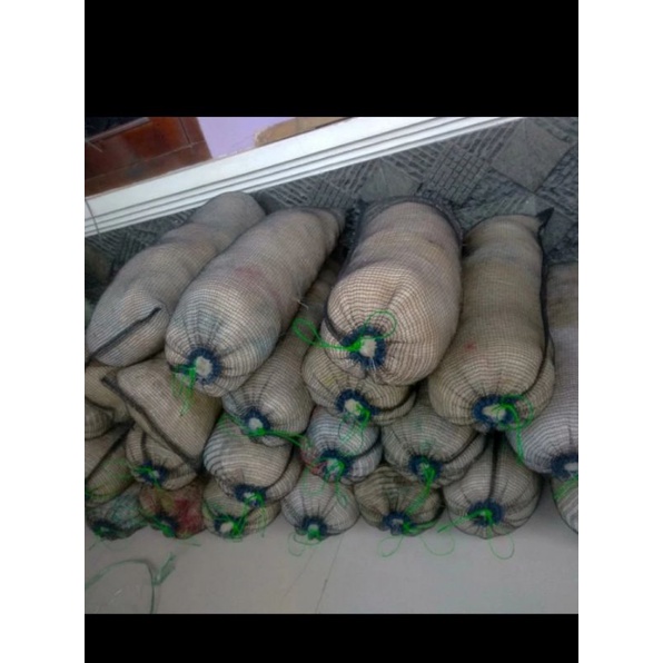 Jual jaring bekas nelayan+kantong waring untuk media filter kolam dan ...