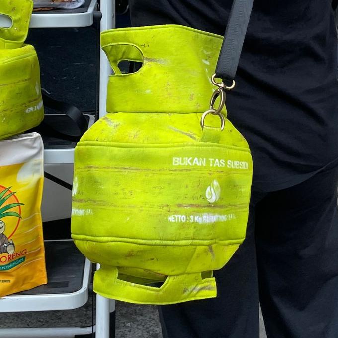 Jual Tas Bentuk Tabung Gas Hijau LPG Ijo Elpiji Melon Karatan Viral ...