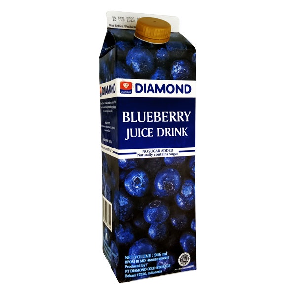 Jual DIAMOND JUICE BLUEBERRY 946 ML - JUS | Shopee Indonesia