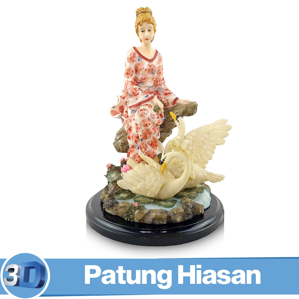 Jual Good Spot Patung Hiasan Polystone Putri Angsa Statue Patung ...