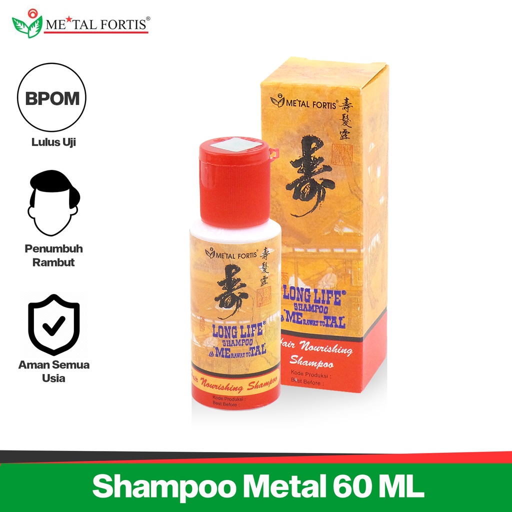 Jual METAL FORTIS Shampo Metal 200 / 100 / 60 ML Hair Nourishing Long ...