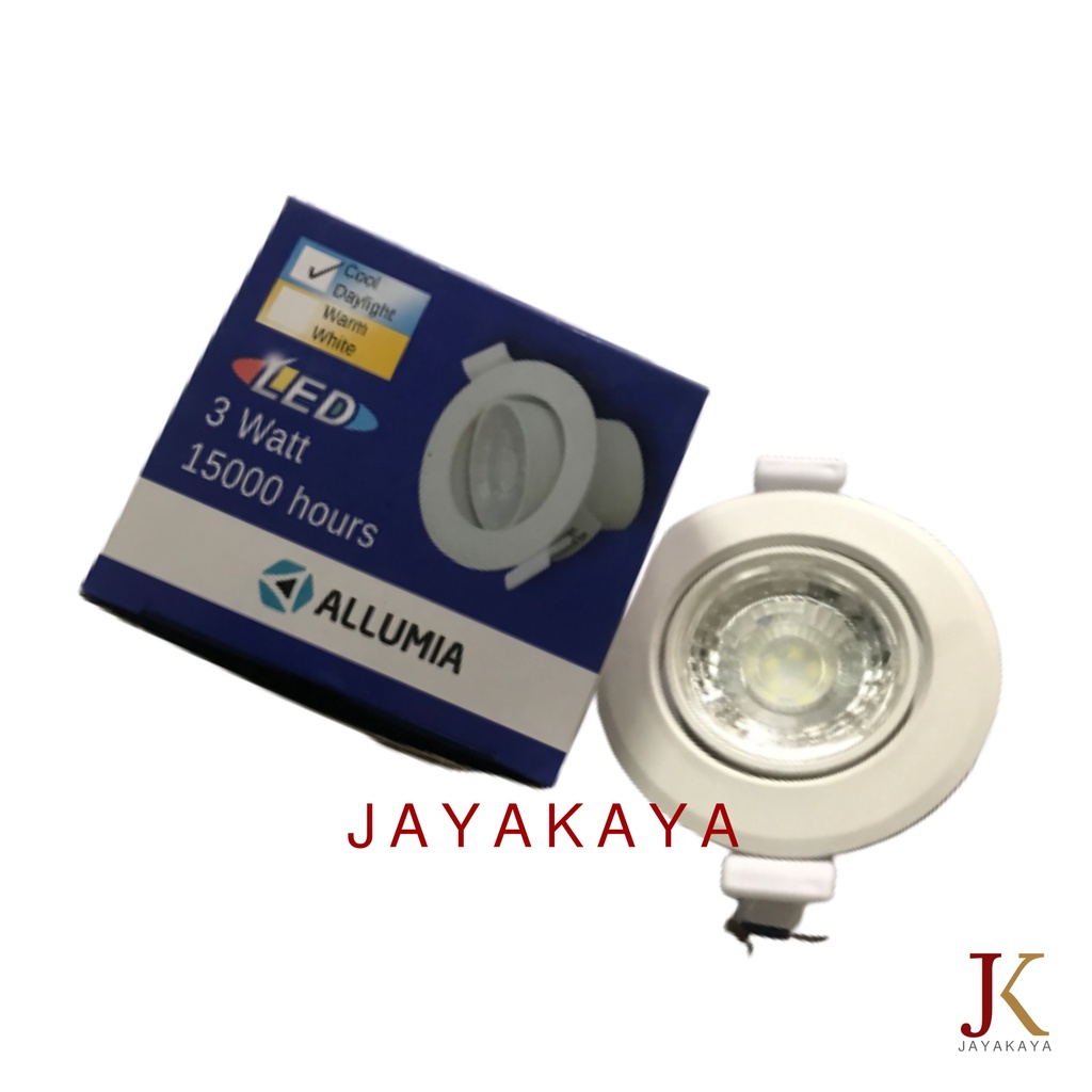 Jual Lampu Spotlight Spot Light Allumia Bulat Kotak 6500K 3W 8W ...