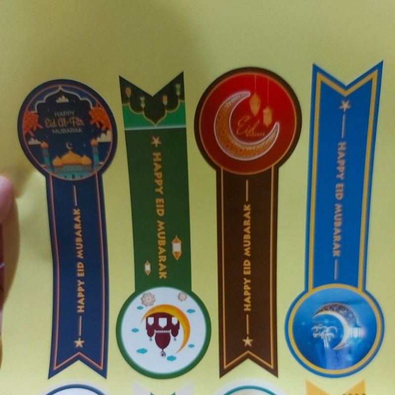 Jual Sticker Stiker label segel toples lebaran label sriker ucapan idul ...