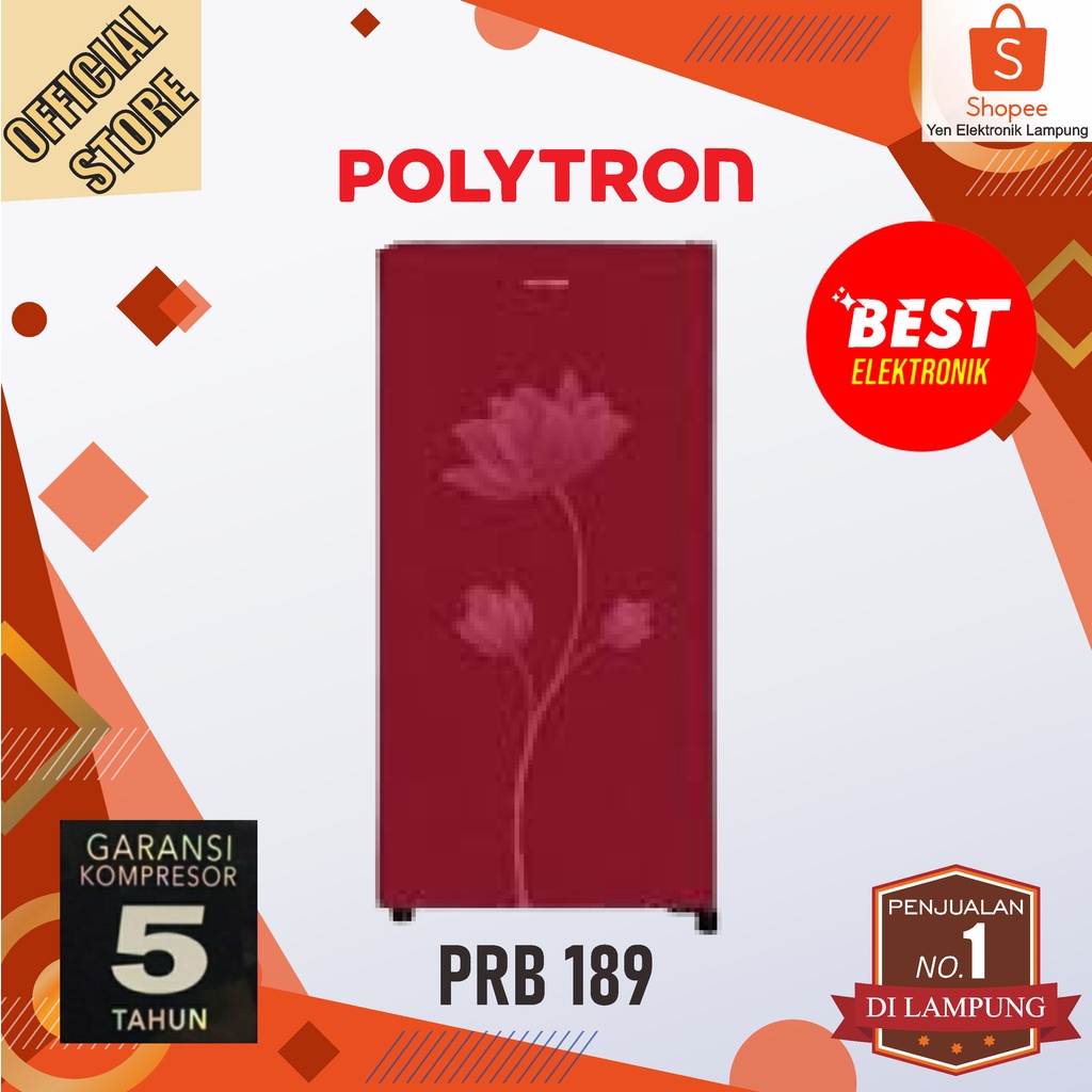 Jual Kulkas 1 Pintu POLYTRON PRB 189 New Big Jumbo Freezer 180 Liter ...