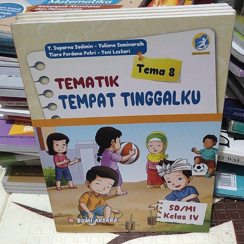 Jual original buku tematik tema 8 tempat tinggalku SD/mi kelas 4 | Shopee Indonesia