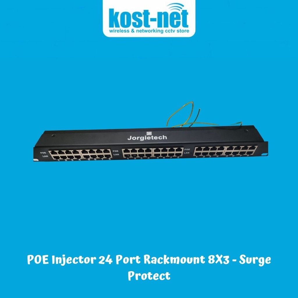 Jual POE Injector 24 Port Rackmount 8X3 - Surge Protector | Shopee ...