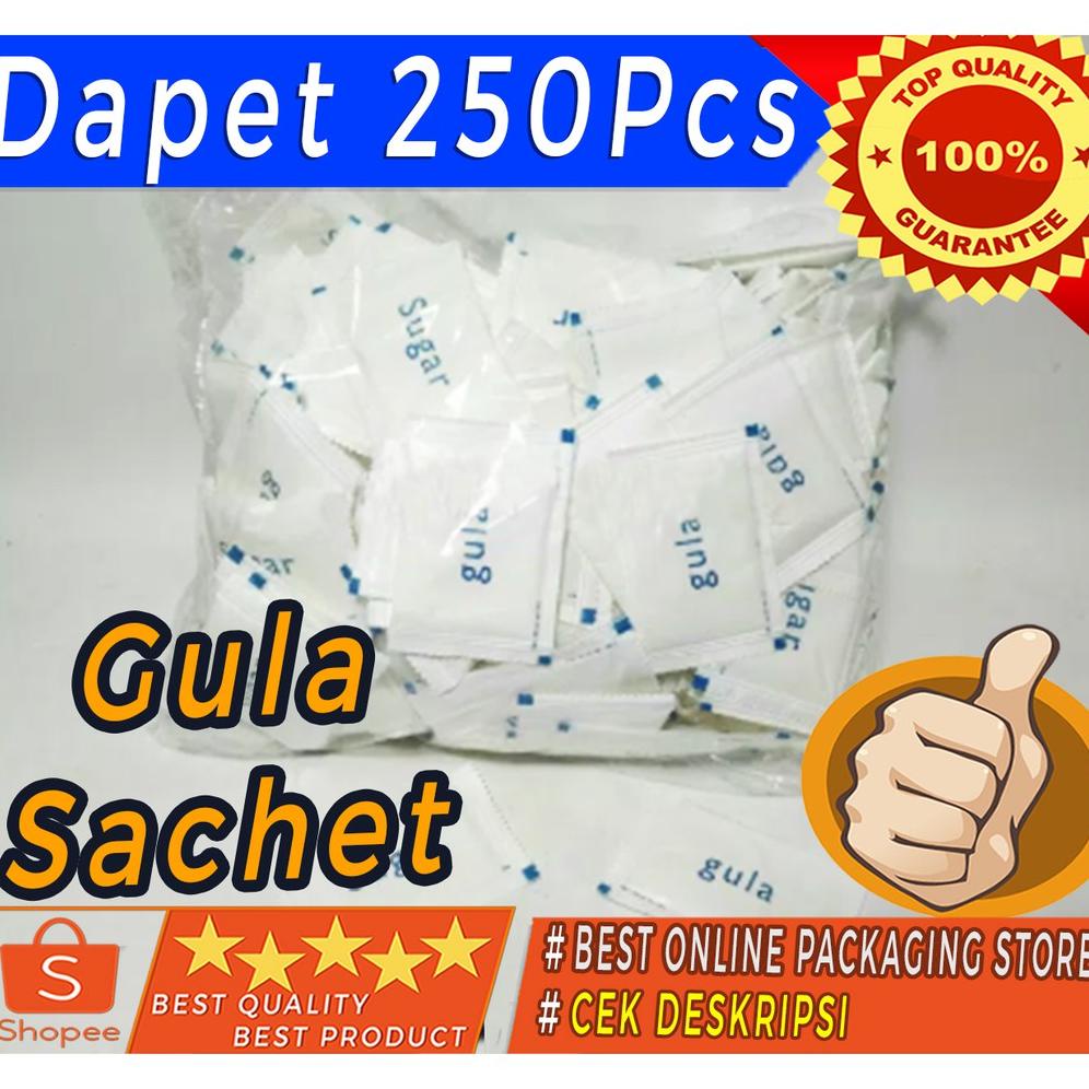 Jual WHITE SUGAR / GULA SACHET / GULA PUTIH SACHET isi 250sachet ...