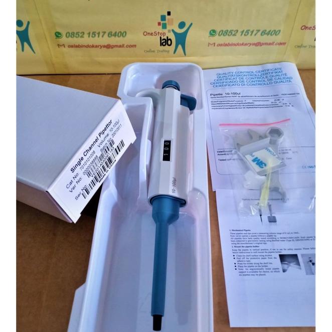 Jual Micropipette 10 - 100 Ul Mikropipet Adjustable Volume 10-100 Ul ...
