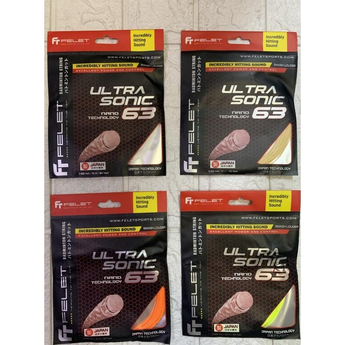 Jual Senar Raket Badminton FELET ULTRA SONIC 63/ULTRASONIC 63 original ...