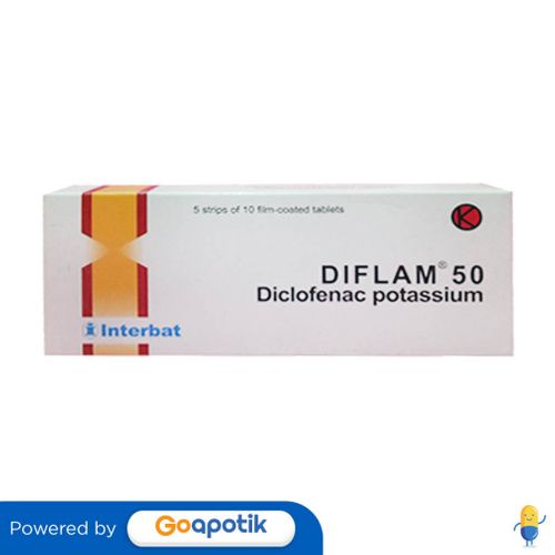 Jual DIFLAM 50 MG BOX 50 TABLET | Shopee Indonesia