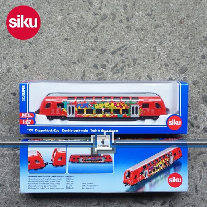 Jual Flash Sale!!! Siku Super German 1/87 Double Deck Train 1971 ...