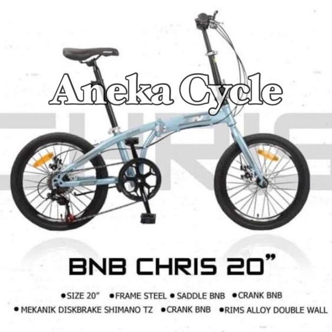 Jual Sepeda Lipat BNB Chris 7 Speed 20 Inch Cakram | Shopee Indonesia