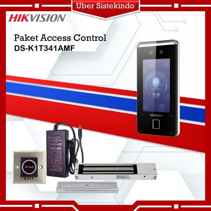 Jual Paket Access Control Hikvision DS-K1T341 Face Detection Access Door | Shopee Indonesia