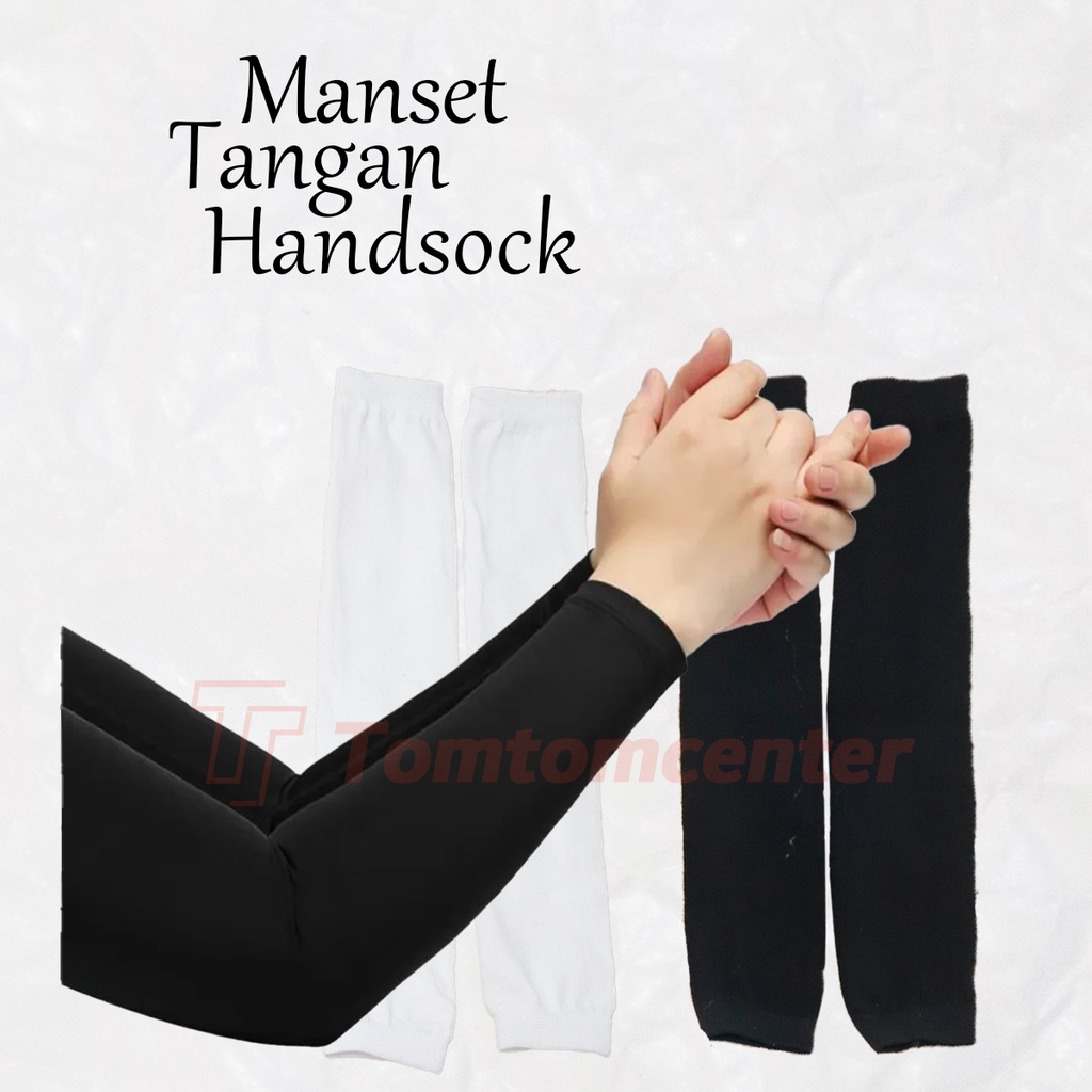 Jual Manset Lengan Panjang Handsock Deker Tangan Jempol Polos Pria ...