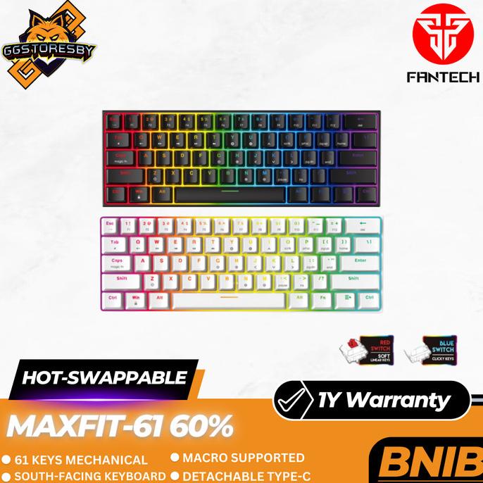 Jual FANTECH MAXFIT 61 MK857 60% RGB Mechanical Gaming Keyboard ...