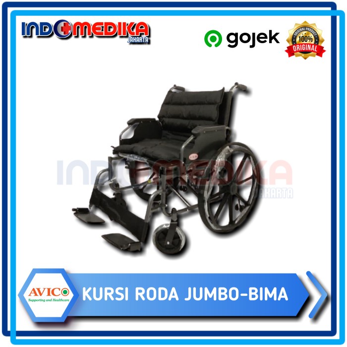 Jual Kursi Roda Big Size / Kursi Roda Jumbo Berat Pengguna Hingga 150KG ...