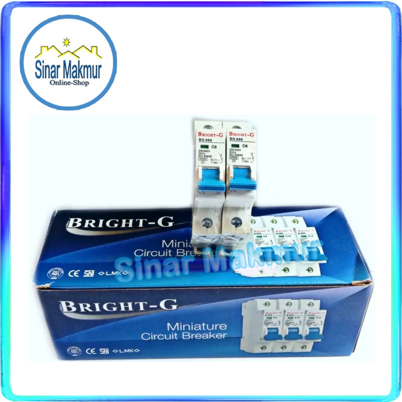 Jual Saklar MCB 6A Ampere (BRIGHT-G) | Shopee Indonesia