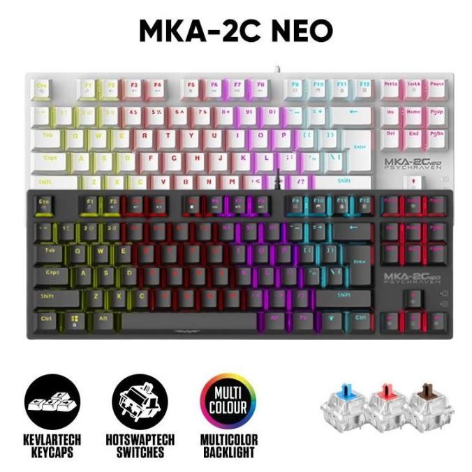 Jual Armaggeddon MKA-2C NEO Psychraven Keyboard Gaming Mechanical TKL ...