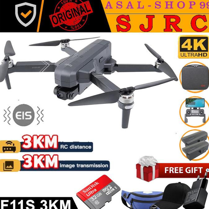Jual Drone SJRC F11 PRO S PTZ 4K Version EIS Dual AntiShake Self ...