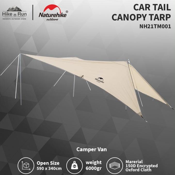 Jual Tenda Canopy Naturehike NH21TM001 Car Tail Canopy Tarp With Poles ...
