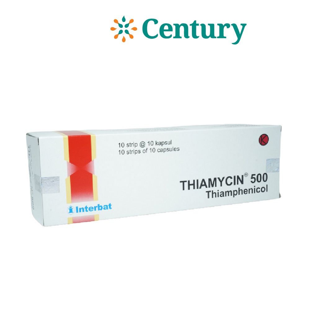 Jual THIAMYCIN 500 MG 1 STRIP ISI 10 CAPS / THIAMPHENICOL / ANTIBIOTIK ...