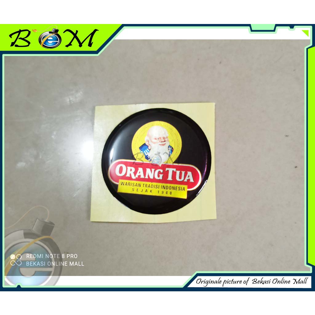 Jual Sticker stiker Logo timbul orang tua anggur merah amer | Shopee ...