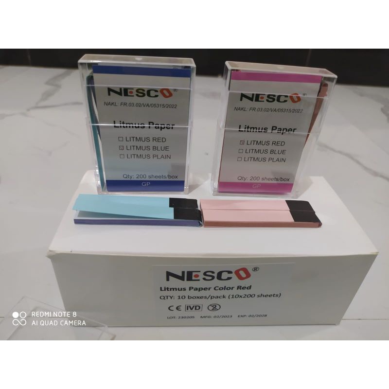 Jual Kertas Lakmus PH Air Litmus Paper Merah dan Biru Cek Air Ketuban ...