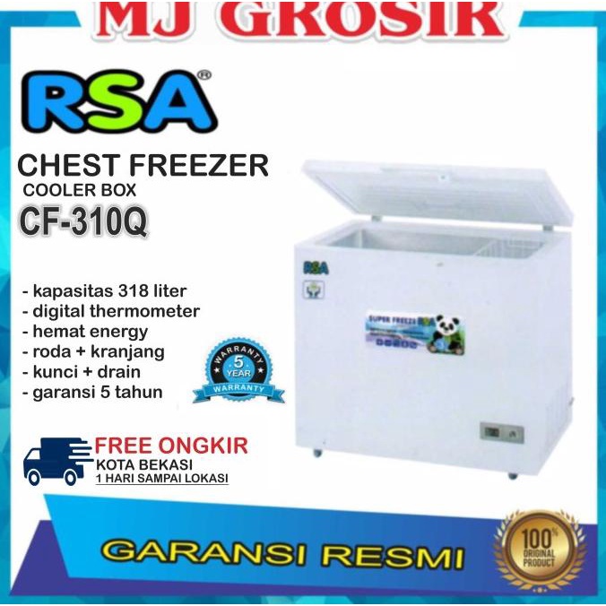 Jual RSA CF 310 CHEST FREEZER BOX 300 L LEMARI PEMBEKU 300 LITER BY GEA ...