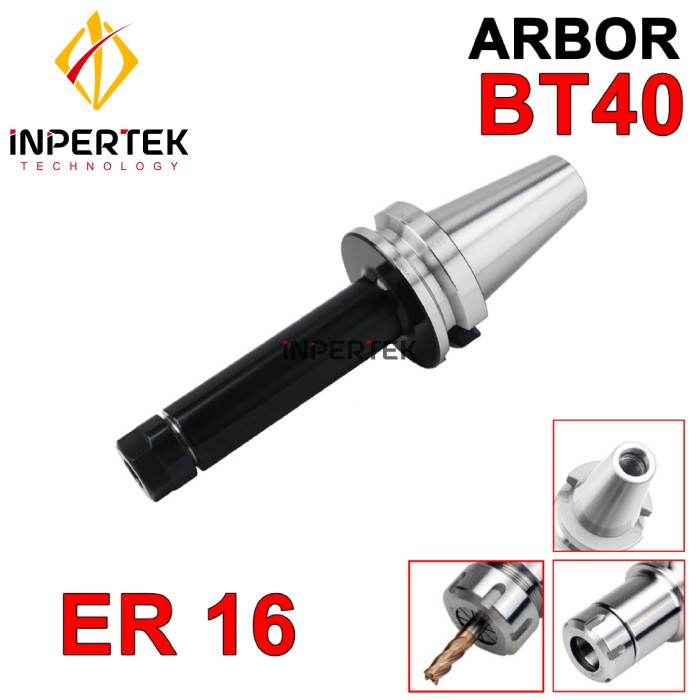 Jual Arbor BT40 ER16 150 Collet Chuck ER 16 Arbor Miling CNC BT 40 Tool | Shopee Indonesia