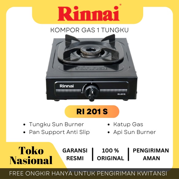 Jual [Cianjur] Kompor Gas 1 Tungku Rinnai RI 201 S Kompor Rinnai 201s ...