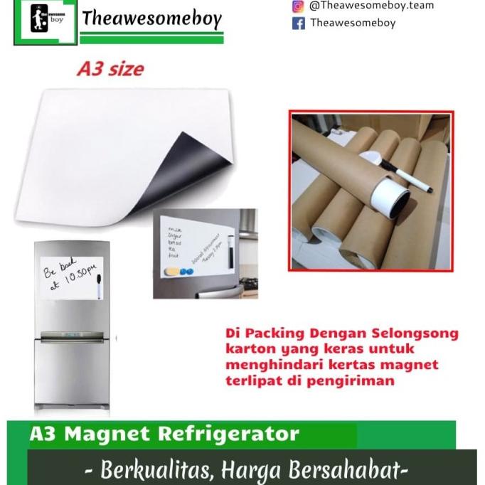Jual Magnetic Whiteboard for Refrigerator Kertas Magnet Kulkas | Shopee ...