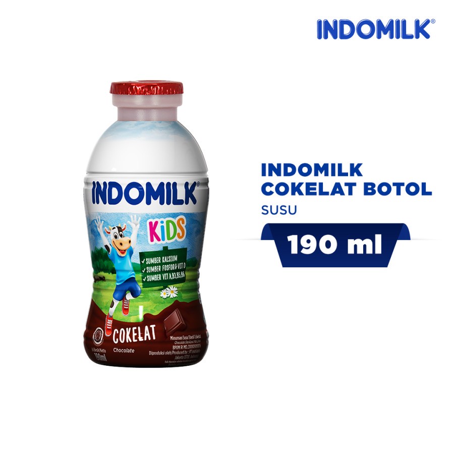 Jual 6 PCS - Indomilk Cokelat Botol 190 mL | Shopee Indonesia