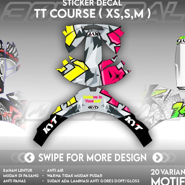 Jual Sticker Decal Helm Kyt Tt Course ( Xs,S,M ) Shell Kecil Part 1 ...