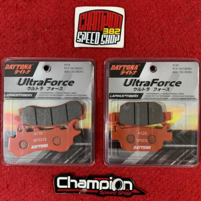 Jual Kampas Rem Depan Belakang DAYTONA Lapinus Fibers All New PCX 160 ...