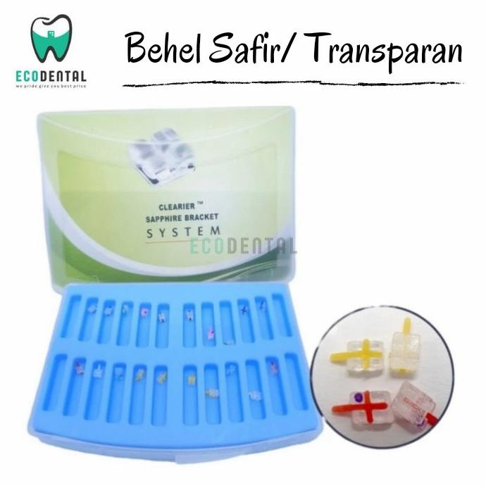 Jual Dental Bracket Sapphire/ Safir Behel Transparan Bening Orthodontic ...