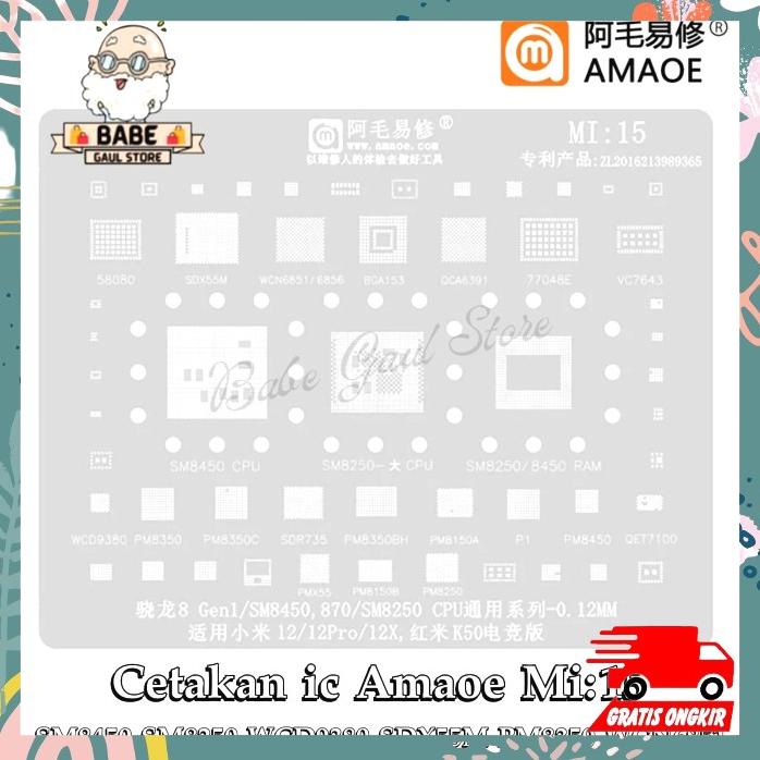 Jual Plat Cetakan Ic Sm8450 Sm8250 Wcn6851 Mi15 Original Amaoe Mi 15 | Shopee Indonesia