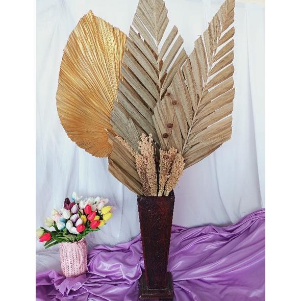 Jual Guci Vas Kayu Dekorasi Rustic Buket Craft Mahar Ringbox Dried ...