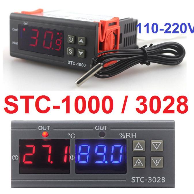 Jual Thermostat Hygrostat Digital STC-3028 STC-1000 atur Suhu ...