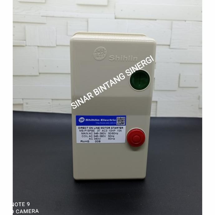Jual DOL Starter / Magnetic Switch MS-P15PBE 11A~15A Shihlin 220V/380V ...