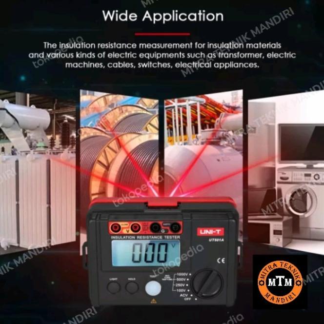 Jual Alat Ukur Insulation Resistance Meter Ground Tester 1000V Uni-T ...